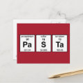PaSTa Periodic Table Postcard | Zazzle