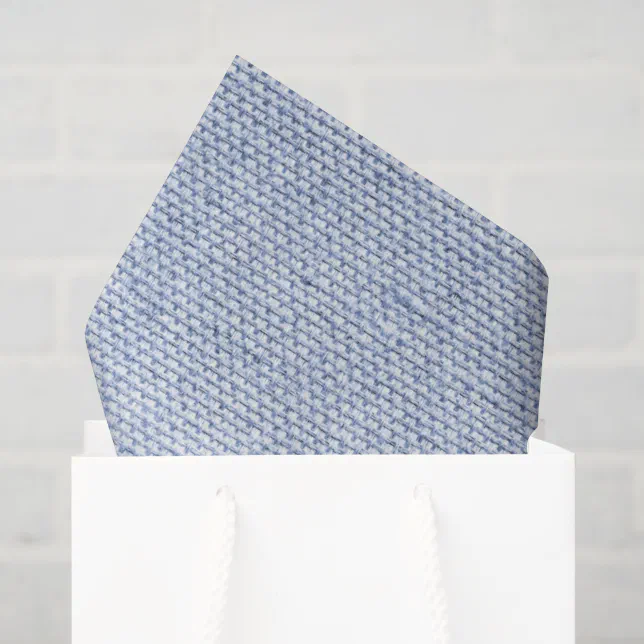 Pastel Blue Linen Royal Crown Prince Chic Fun Tissue Paper | Zazzle