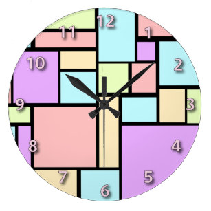 Cubism Wall Clocks | Zazzle UK