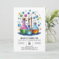 Pastel Laboratory Experiment Scientist Birthday Invitation | Zazzle
