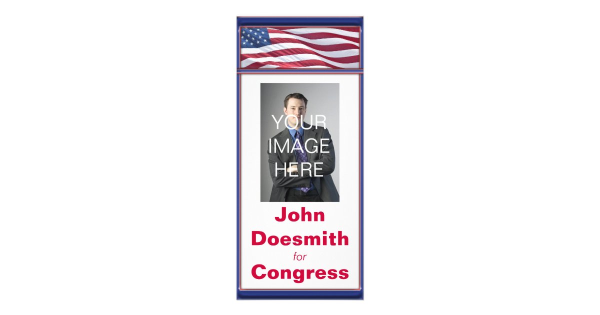 Patriotic Political Campaign Rack Card | Zazzle