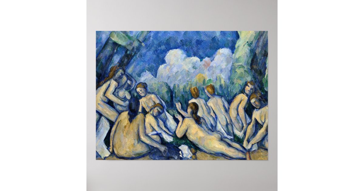 Paul Cezanne - Bathers (Les Grandes Baigneuses) Poster | Zazzle