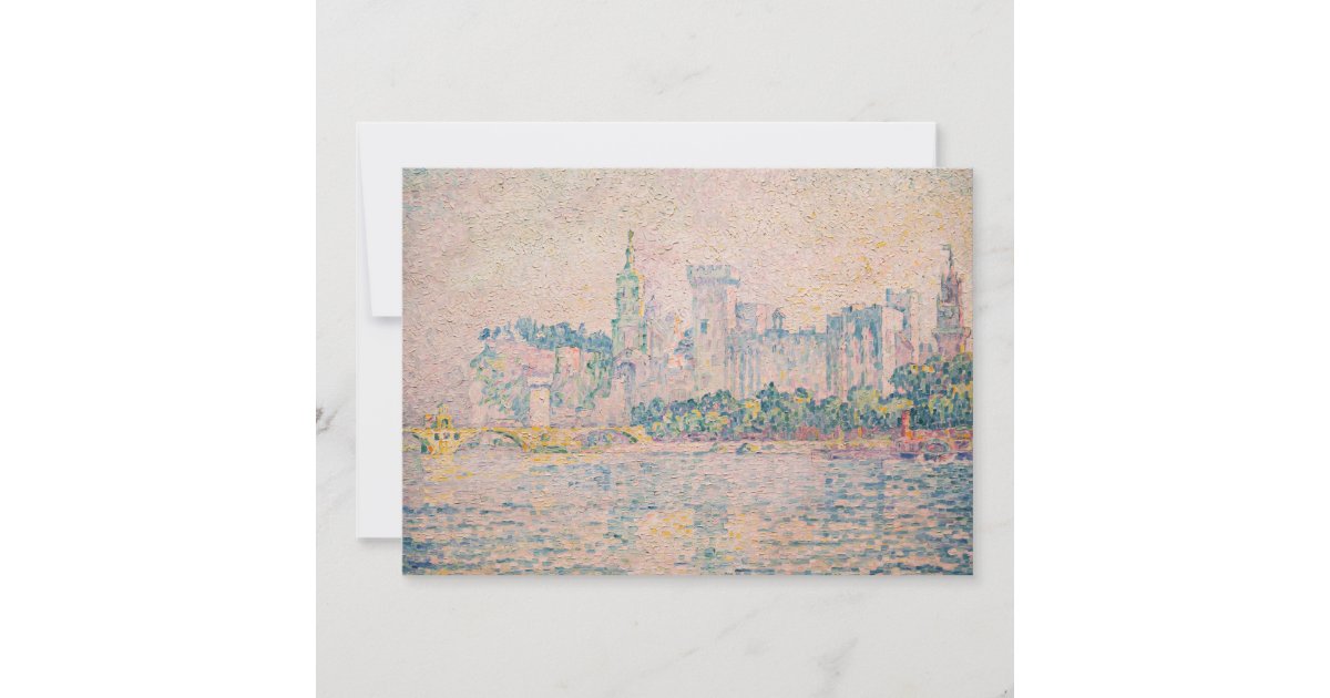 Paul Signac - Avignon, Morning Thank You Card | Zazzle