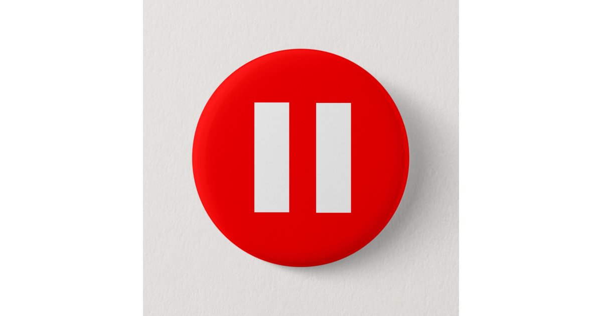 Pause Button | Zazzle