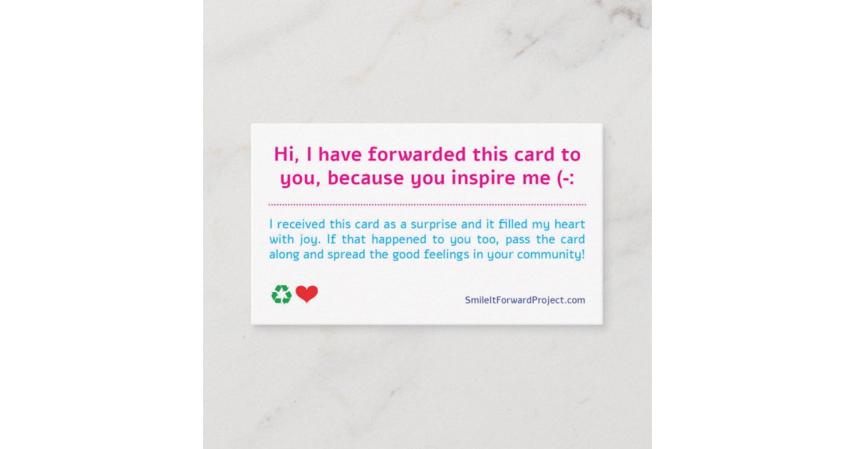 Pay it Forward Cards | Zazzle