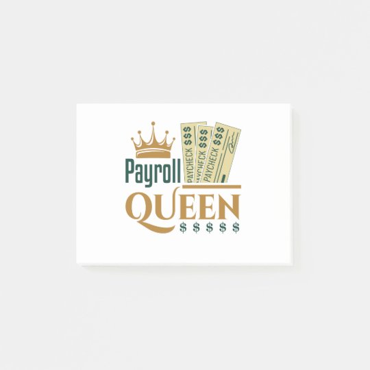 Payroll Queen Post-it Notes | Zazzle.co.uk