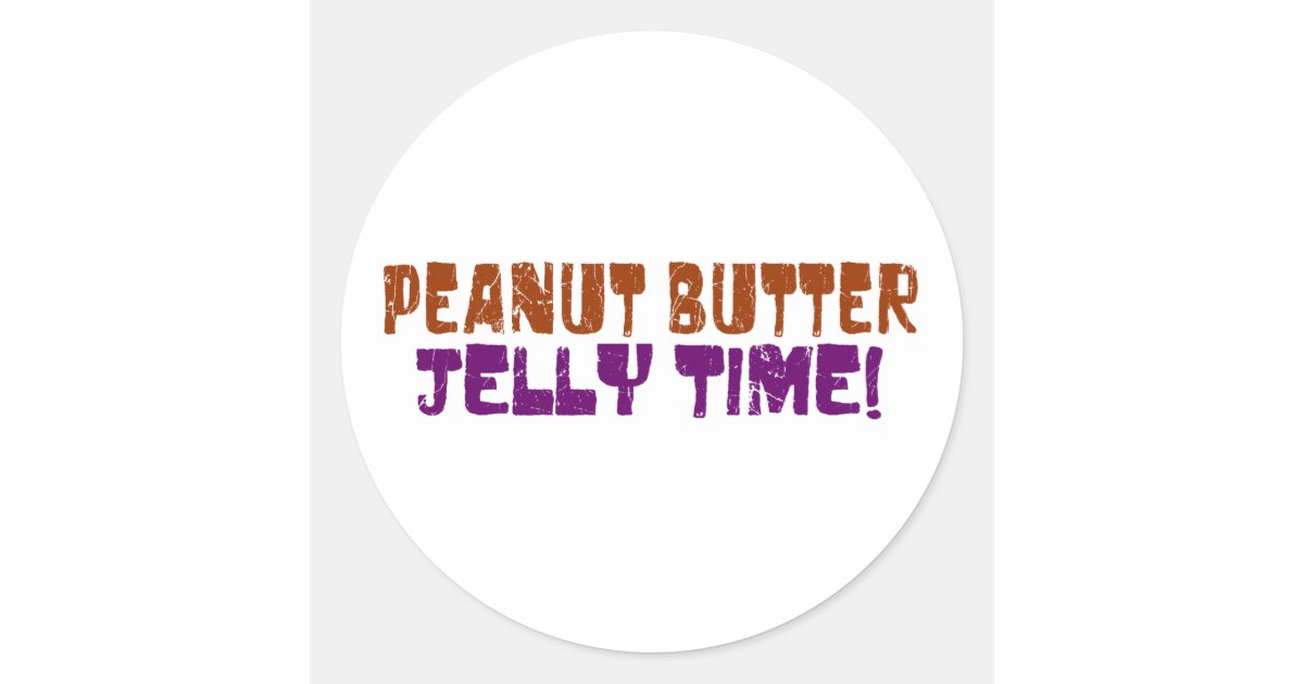 Pbj Time Classic Round Sticker | Zazzle