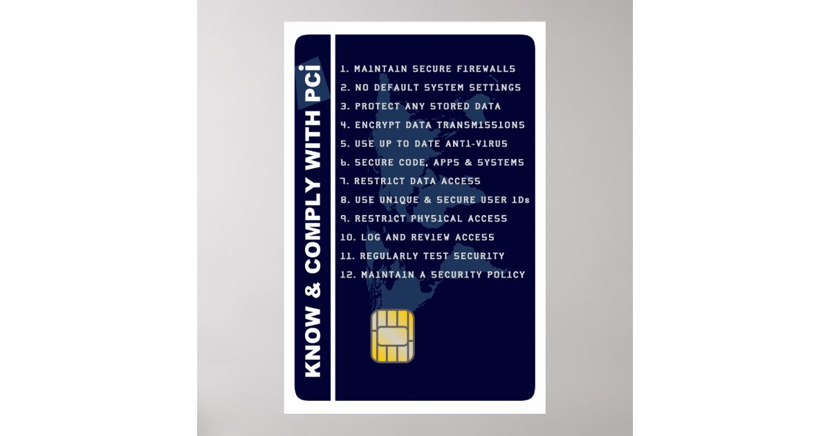 PCI Security Awareness Poster | Zazzle