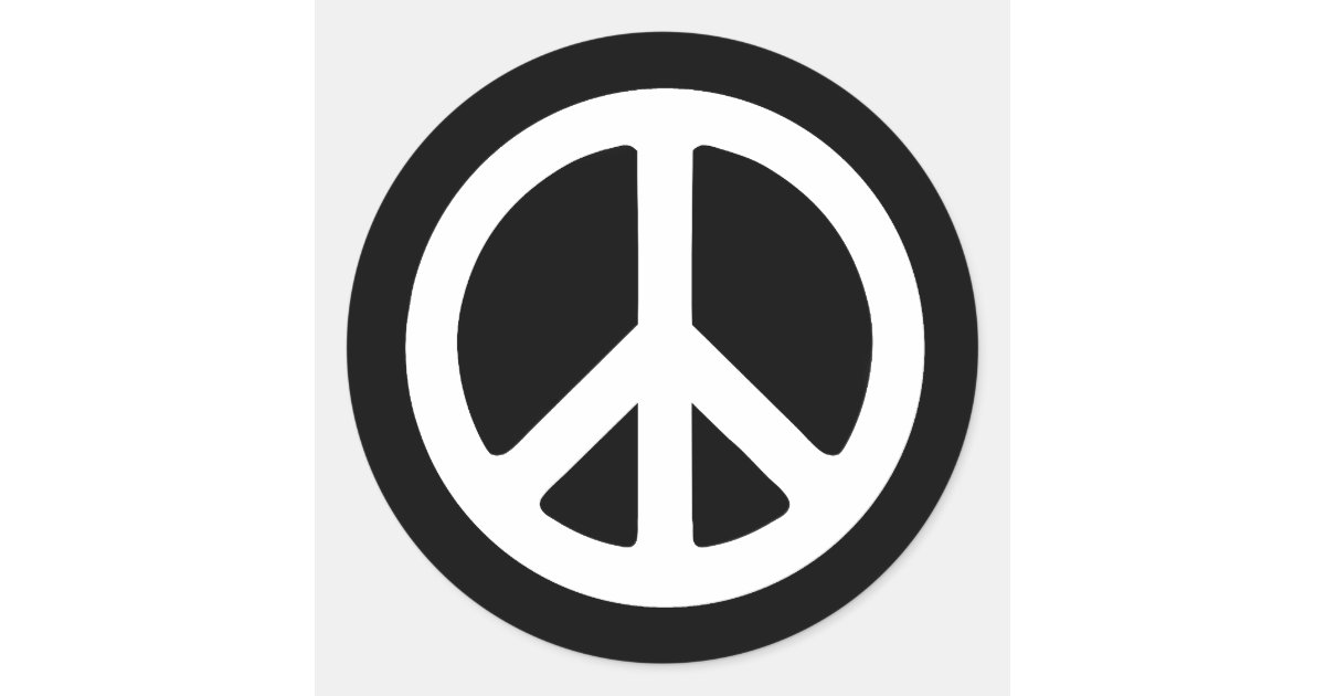 Peace Ideology Classic Round Sticker | Zazzle