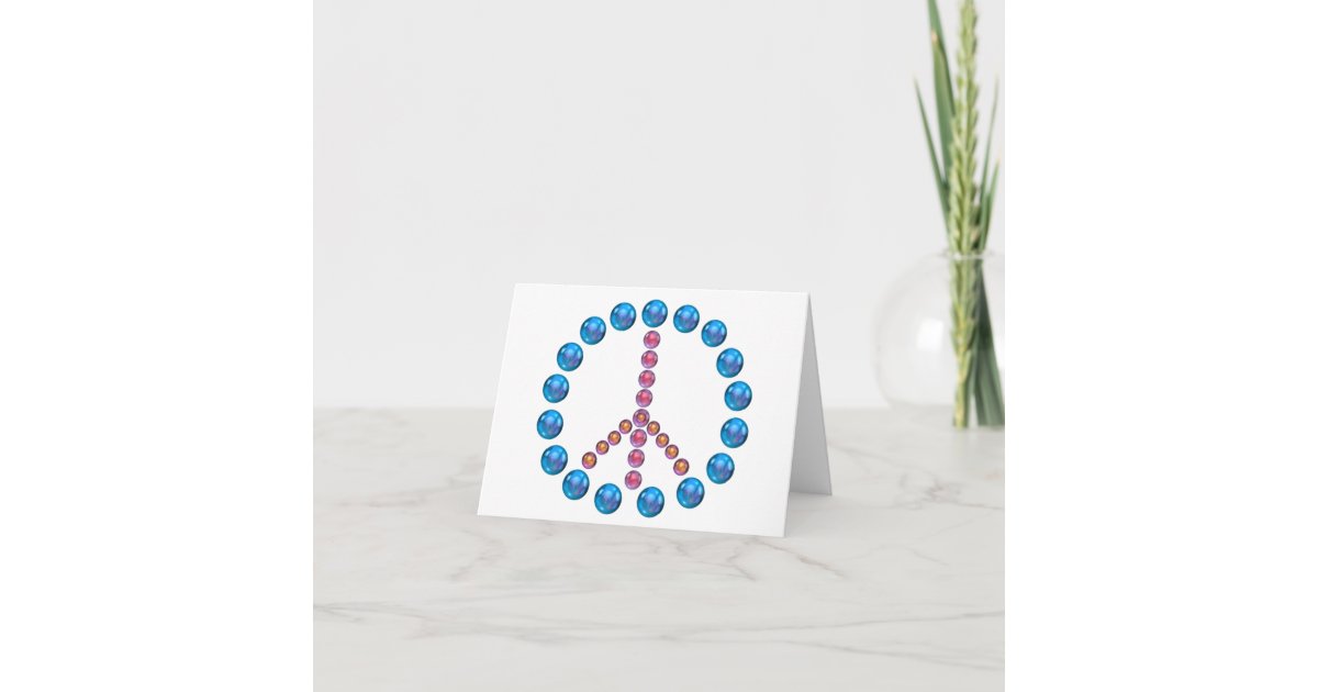 Peace Sign Symbol artwork Note Cards. Card | Zazzle