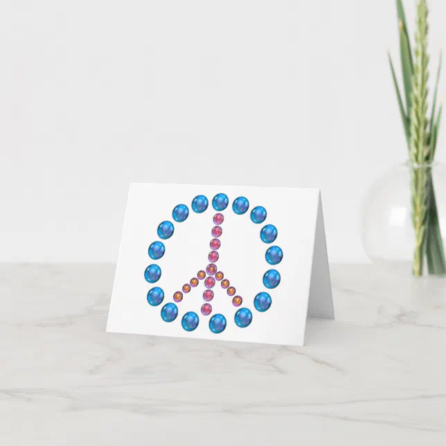 Peace Sign Symbol artwork Note Cards. Card | Zazzle