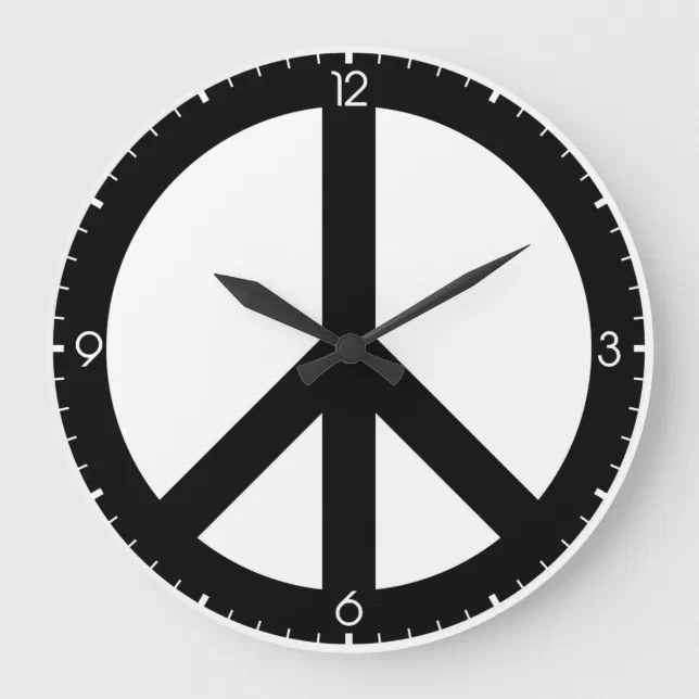Peace Sign Wall Clock | Zazzle