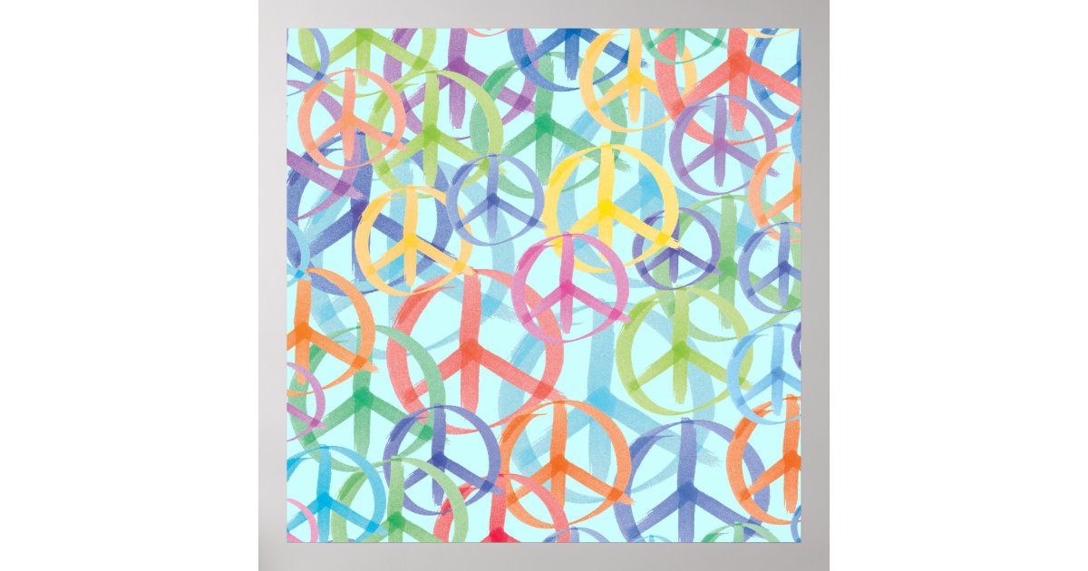 Peace Symbols Art Poster | Zazzle