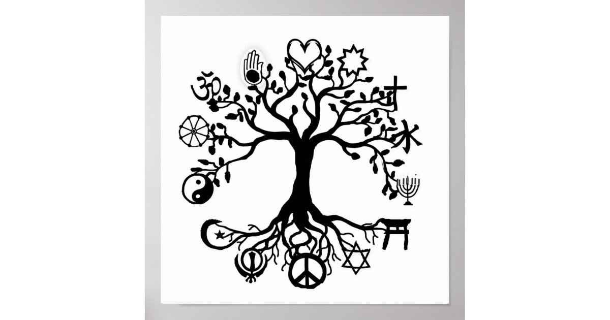 Peace Tree Poster | Zazzle