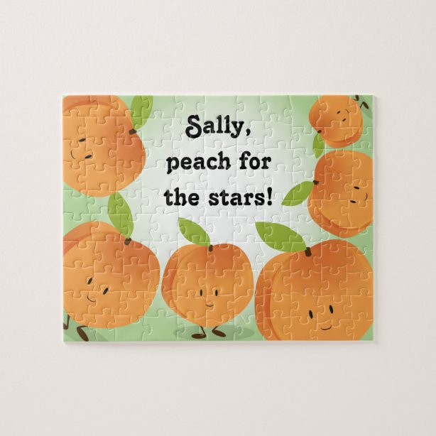 Peach Jigsaw Puzzles | Zazzle.co.uk