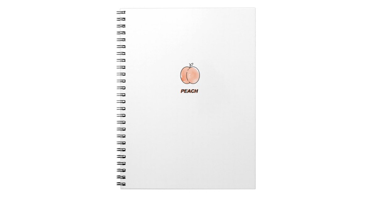 Peach Notebook | Zazzle