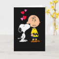 Peanuts - And Charlie Dog Kisses Valentine Wishes Card | Zazzle
