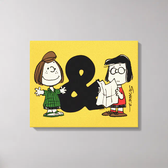 Peanuts | Peppermint Patty & Marcie Canvas Print | Zazzle