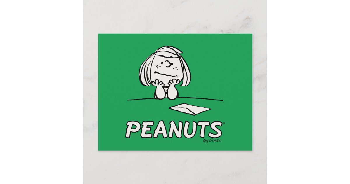 Peanuts | Peppermint Patty Thoughts Postcard | Zazzle