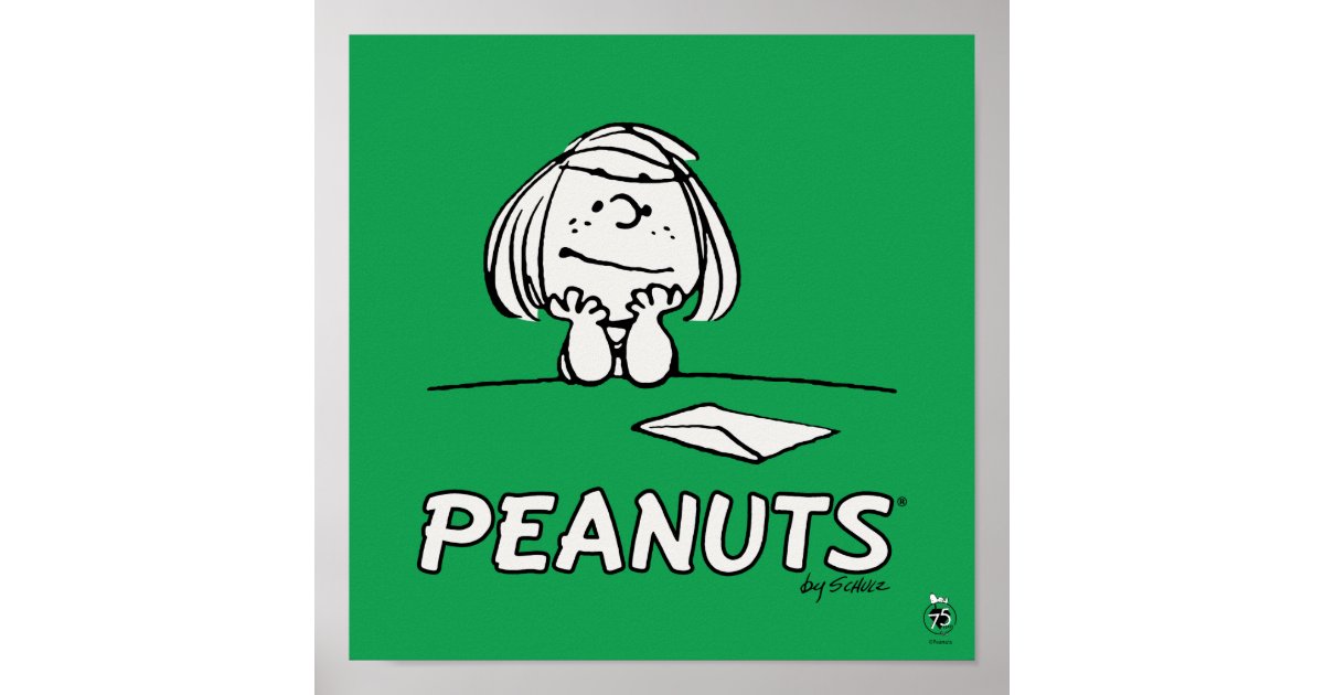Peanuts | Peppermint Patty Thoughts Poster | Zazzle