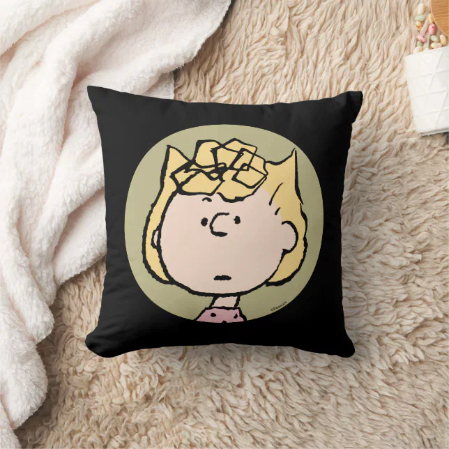 Peanuts | Sally's Faces Cushion | Zazzle