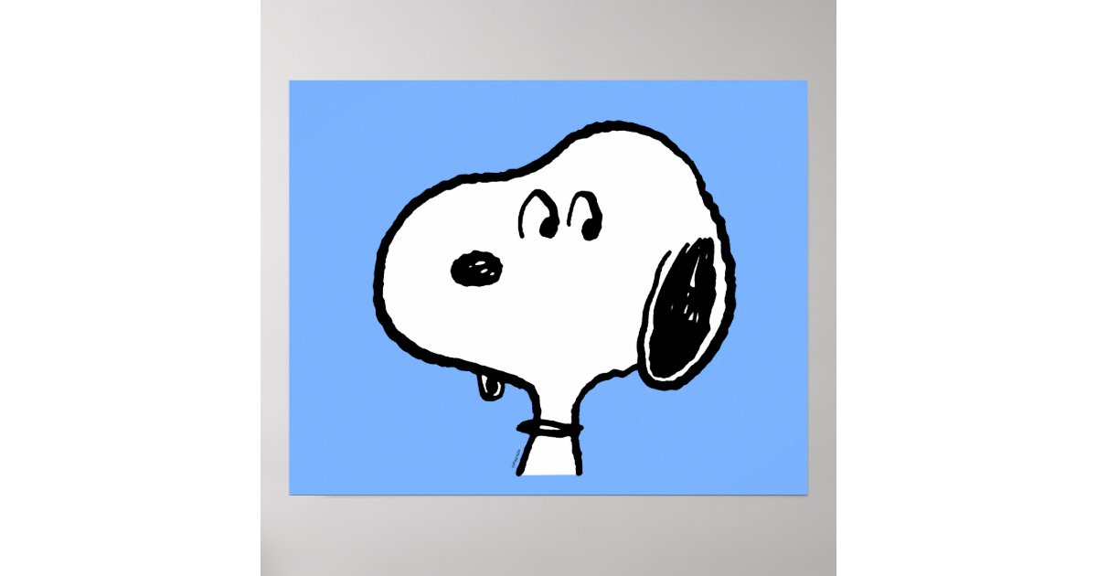 Peanuts | Snoopy Looks Poster | Zazzle