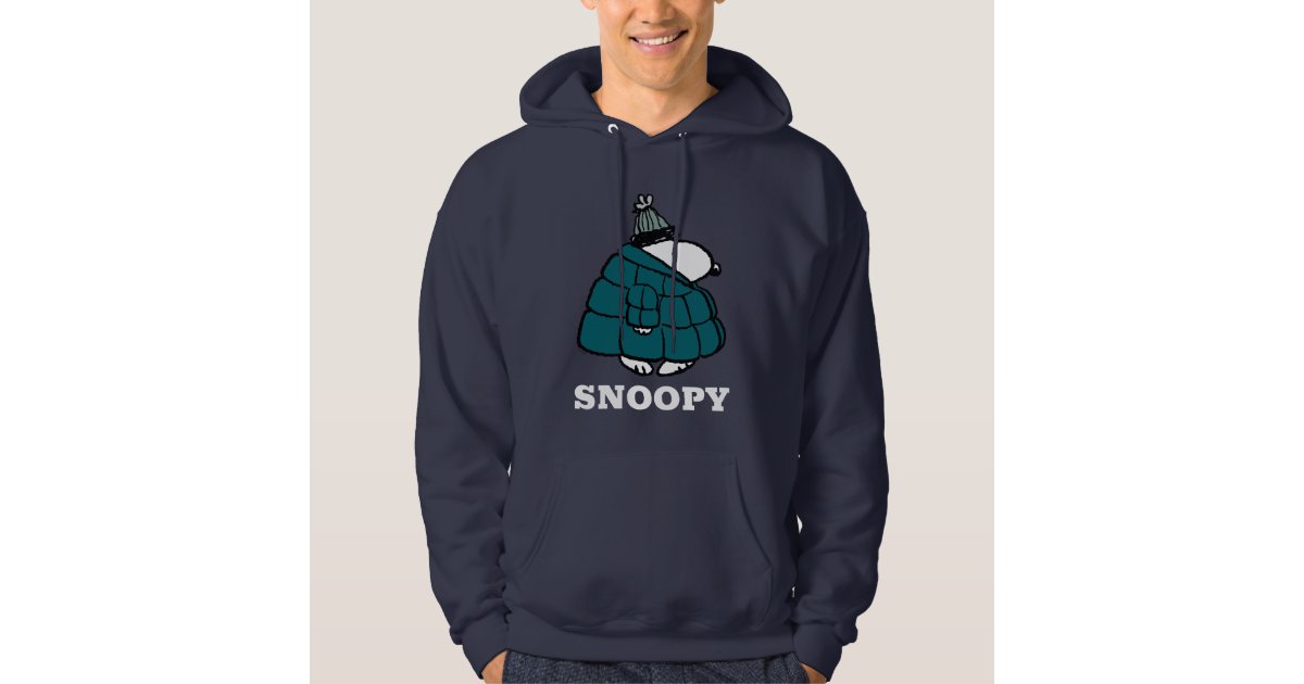 Peanuts | Snoopy Winter Puffer Jacket Hoodie | Zazzle