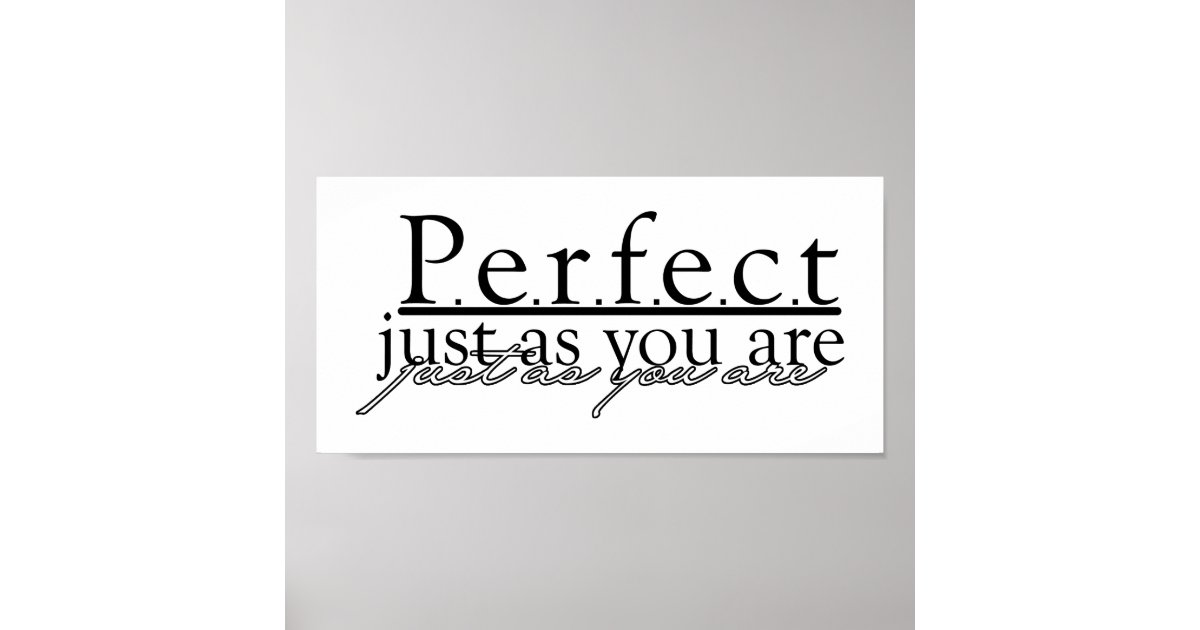 Perfect Word Art Poster | Zazzle