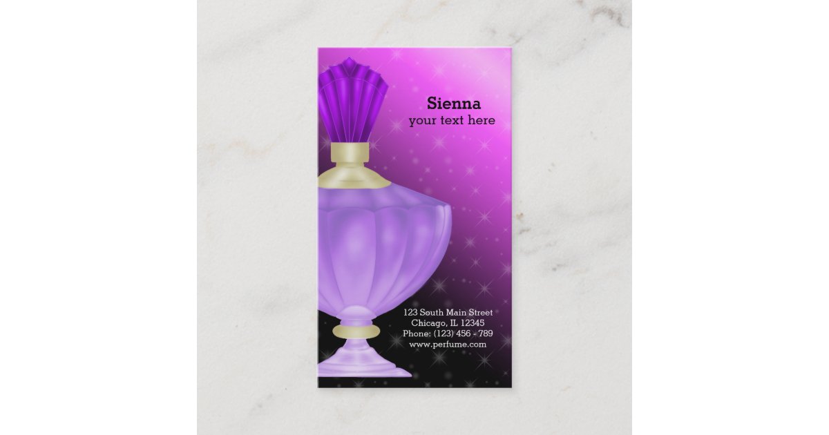 Perfume Business Card | Zazzle