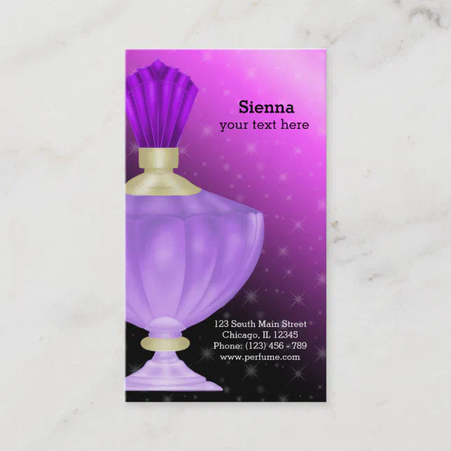 Perfume Business Card | Zazzle