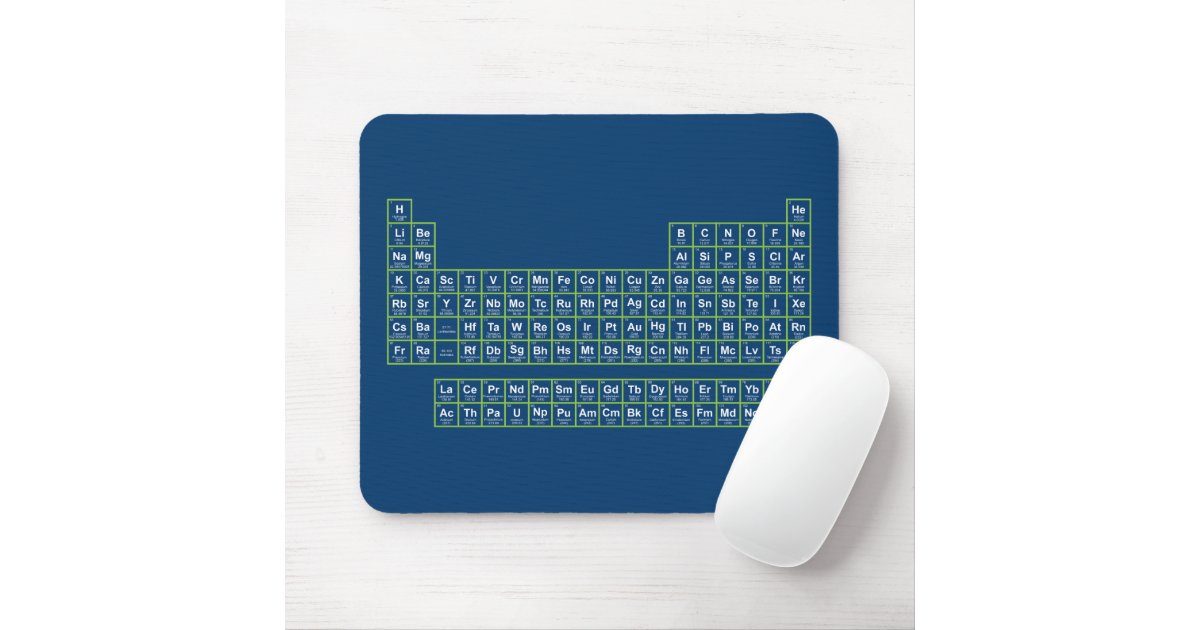 Periodic Table of Elements Mouse Pad | Zazzle