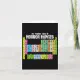 Periodic Table Of Horror Movies Chemistry Science Card | Zazzle
