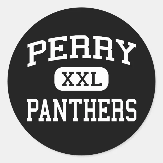Perry - Panthers - High School - Massillon Ohio Classic Round Sticker ...