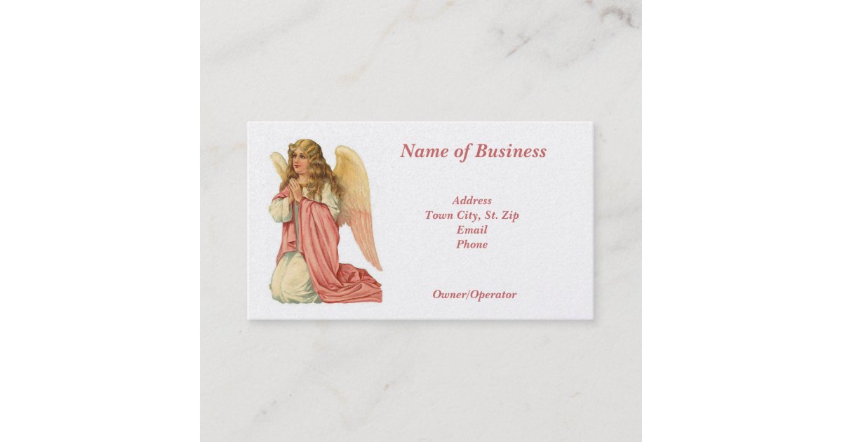 Personal-Business Card-Beautiful Angel Business Card | Zazzle