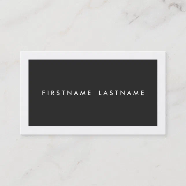Personal Networking Business Cards in Black | Zazzle