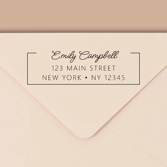 Personal Professional Return Address Minimalist Self-inking Stamp | Zazzle