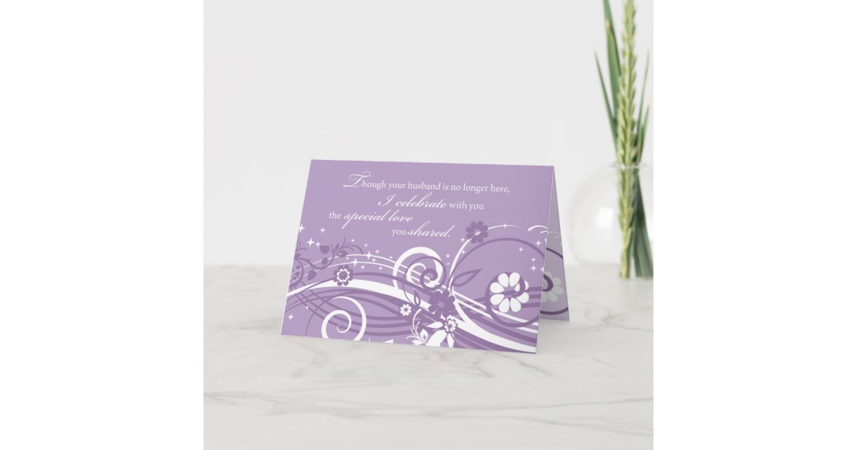 Personal Wedding Anniversary To Widow Card Zazzle co uk personal-wedding-anniversary-to-widow-card-zazzle-co-uk