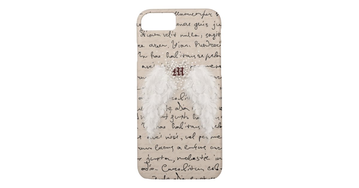 Personalised Angel Wing Phone Case | Zazzle