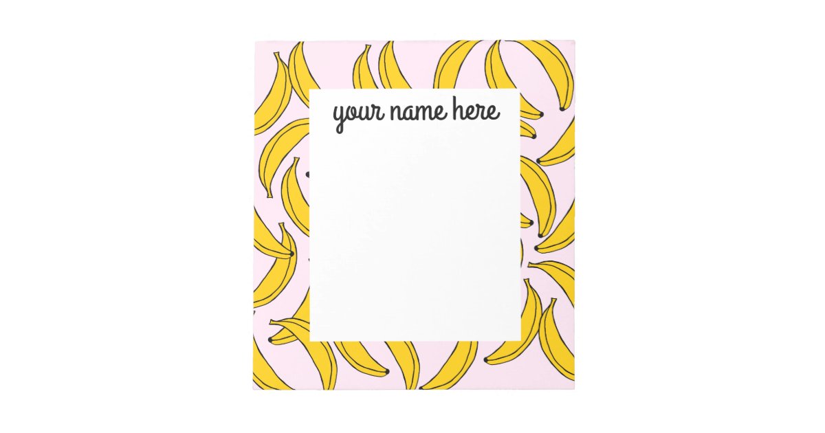 Personalised Bananas Notepad | Zazzle