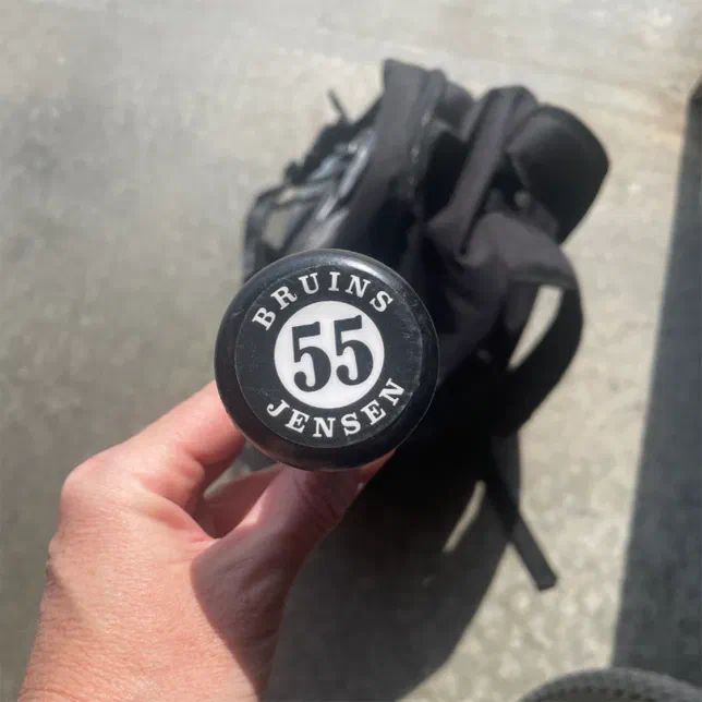 Personalised Baseball Bat Knob Decals Square Sticker | Zazzle