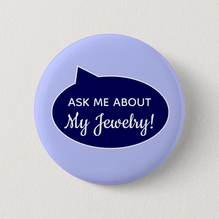 Personalised Blue Ask Me About Button | Zazzle.co.uk