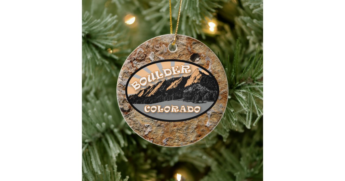 Personalised Boulder Colorado Flatirons Christmas Ceramic Tree ...