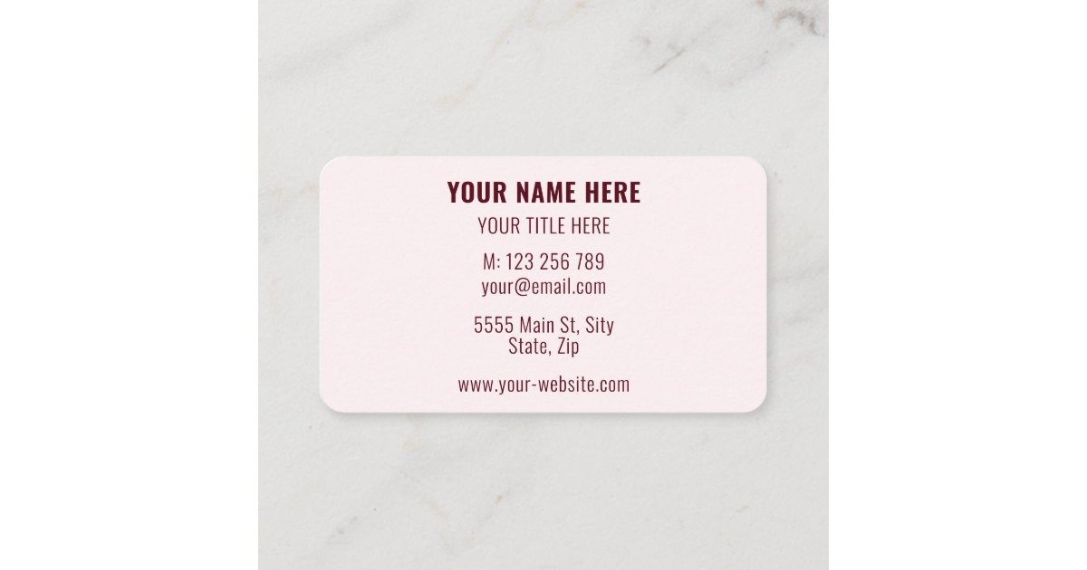 Personalised Company Promotional Business Card | Zazzle