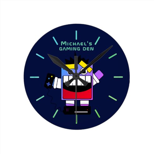 Gamer Wall Clocks | Zazzle UK