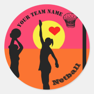 Netball Stickers & Labels | Zazzle UK