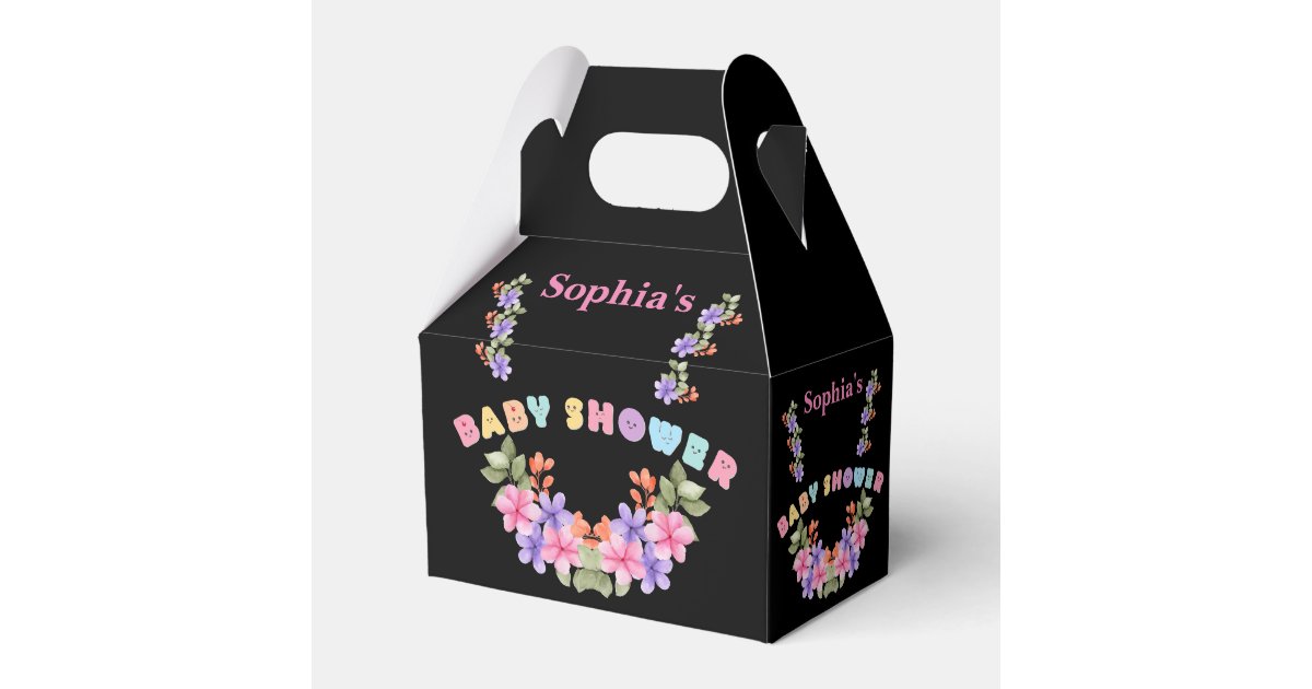 Personalised Cute Baby Shower Favour Box | Zazzle