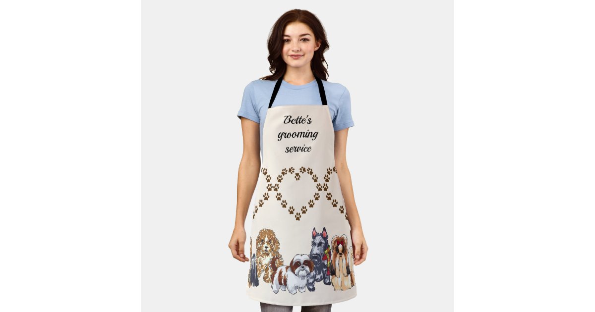 Personalised Dog Grooming Apron | Zazzle