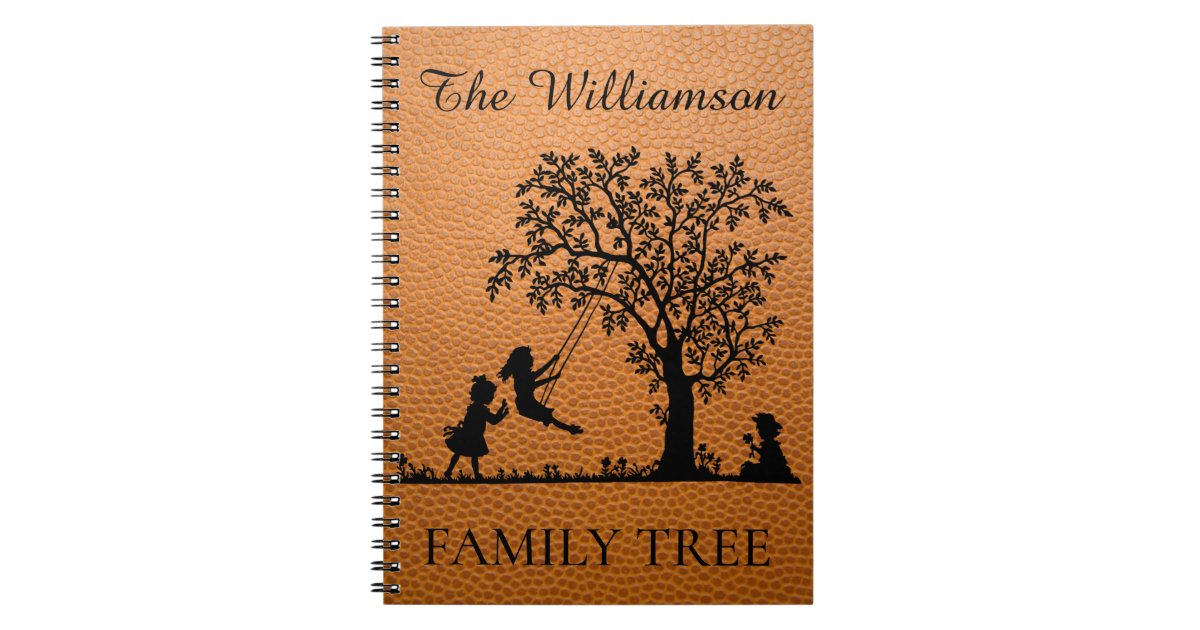 Personalised Genealogy Vintage Family Tree Notebook | Zazzle