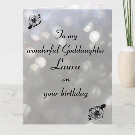 Personalised Goddaughter Birthday Card | Zazzle.co.uk