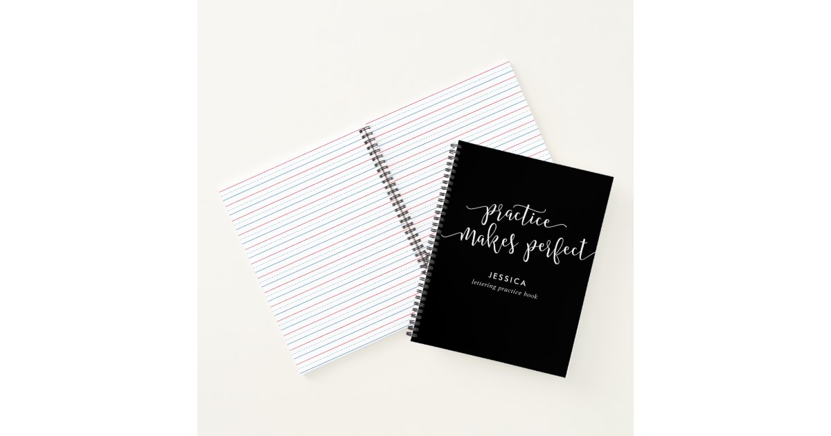 Personalised Hand Lettering Practice Book | Zazzle